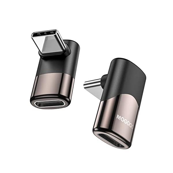 ブラック/2パック/Adattatore USB C a 90 gradi adattatore・Size:2パックColor:ブラック・パッケージ個数:1・USB CオスからCメスへこのUSB-C直角アダプタは、デバイスのCポートを過度に...
