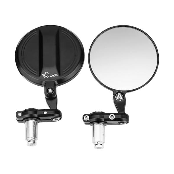 丸型-203ブラック/折り畳み式　円形/-・Style:丸型-203・適合車種ハンドルバー径13~21mmのバイク用ユニバーサルフィット。 ご購入前に、必ず車のバーエンドを取り外し、バー内径をメジャーで確認してください。 (※MT09 20...