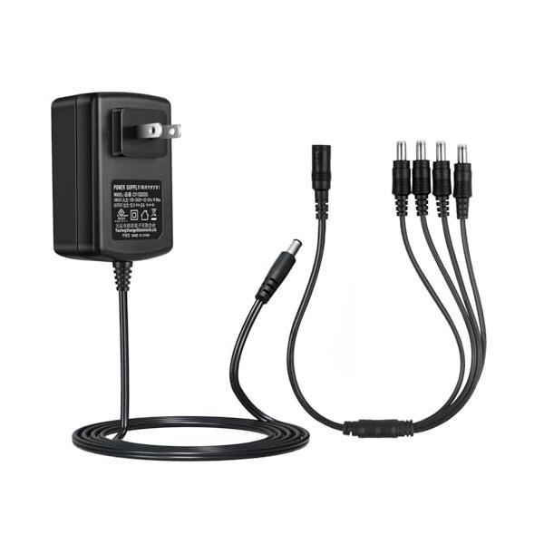 12V 2A + ケーブル/12V2A+1T4ケーブル/-・Size:12V2A+1T4ケーブル・パッケージ個数:1・入力電圧：100-240V 50/60Hz 1AMax DC 出力:12V 2A 24W・電源出力プラグ: 外径5.5mm...