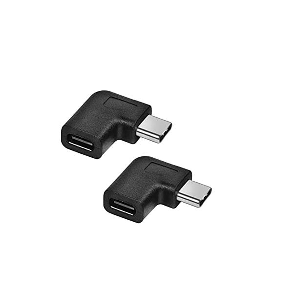 90°右 &amp; 左・Style:90°右 &amp; 左・Type-C(USB-C)変換アダプタUSBコネクタ-- タイプC オスからメスに変換するL字アダプタです。・直角設計90度直角設計で、ケーブルの抜き差しが便利になります。また...