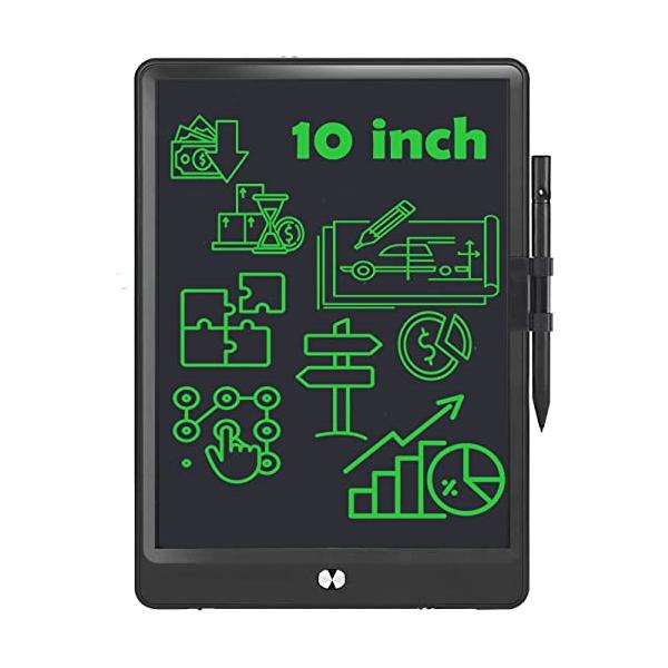 ブラック/10 inch/11 inch lcd writing tablet・Color:ブラックSize:10 inch・パッケージ個数:1・LCD液晶画面目に優しいKaihery電子めもパッドはLCD液晶画面で視認性が高く目に優しく、...