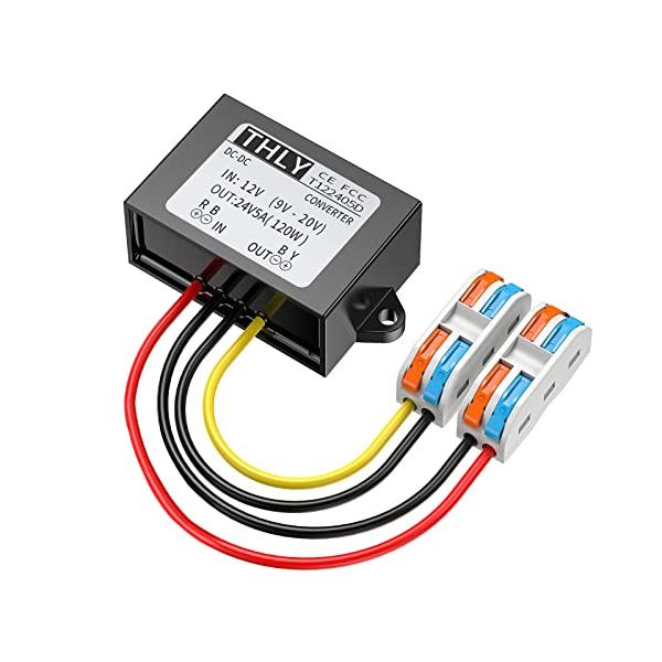 コネクタ付き/12V to 24V 5A/JK-12T24-5A・Size:12V to 24V 5AColor:コネクタ付き・[昇圧コンバーターの高度な機能]この昇圧コンバータ、またはDC-DC昇圧コンバーターは、DC 12VをDC 24...