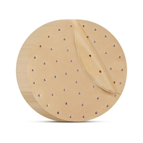 ブラワン（円形120枚入れ）/26cm/HM255・Size:26cmColor:ブラワン（円形120枚入れ）・プレミアム蒸し紙当社の蒸し紙は、ご家族に安全で健康的な調理体験をするために未漂白素材で作られています。各パックには 120 枚が...