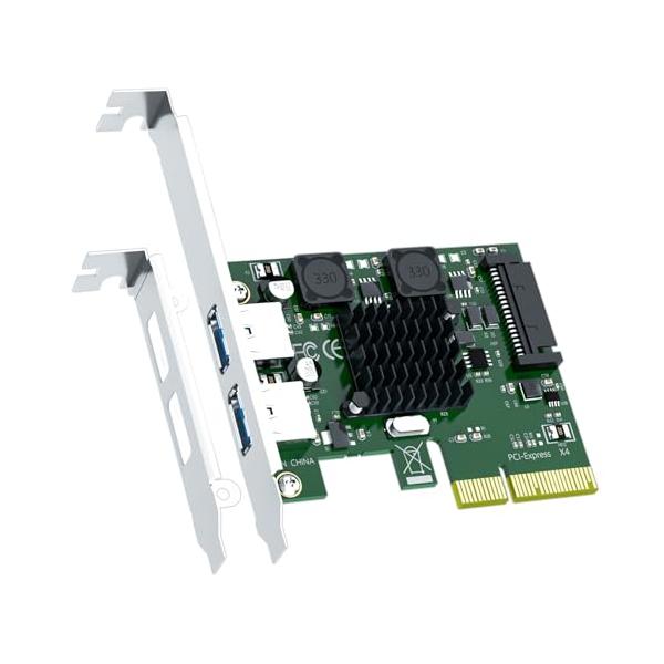 2xUSB-A-/-/U3142A・Style:2xUSB-A・2ポートUSB-A 10Gb PCIE X4拡張カード： ASM 3142チップ搭載、PCIE 3.0 X2は2GB/秒のアップストリーム帯域幅を提供。2つのUSB-Aポートが...