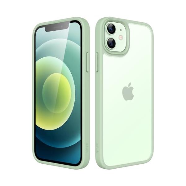 グリーン/iPhone 12 Mini 5.4インチ/388ED・Color:グリーン・[ミリタリーグレードの保護] このケースは、6フィートの落下テストでミリタリーグレードの耐衝撃性として認定されており、衝撃を吸収するコーナリングクッショ...