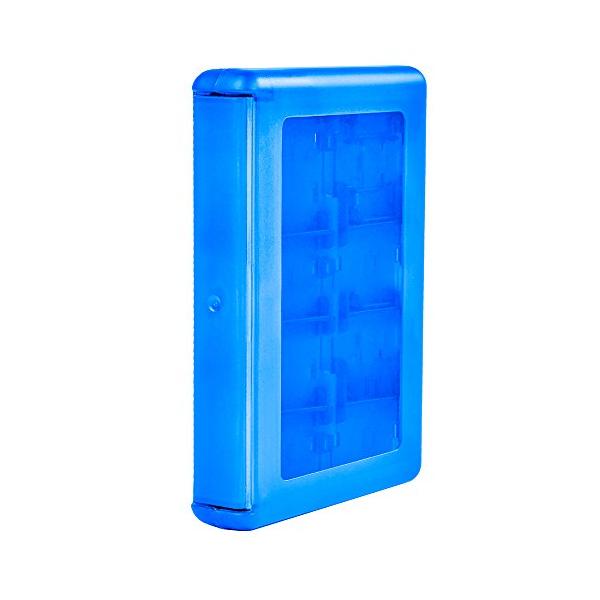 Modernブルー/-/YXKH-1・Color:ブルー・☆大容量カードケースは最大26枚カードとスタイラス2本を収納で、3DS・DSなど用ゲームカード(最大22枚)、SDカード(最大2枚)、TFカード(2枚)、スタイラス(2本)を一度に持...