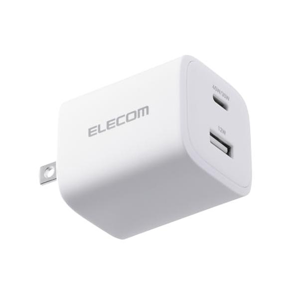 2)Type-C/USB-Aホワイト/-/EC-AC11045WH・Color:ホワイトStyle:2)Type-C/USB-APatternName:1)充電器のみ・パッケージ個数:1・USB Type-C(TM)ポートとUSB-Aポート...