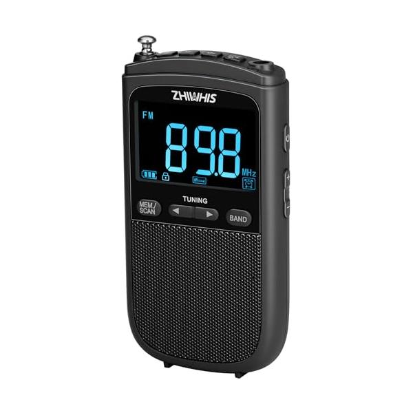 ブラック/-/ZWS-298・「見やすい大画面表示」操作ボタンも直感的にわかりやすくて、表示も大きくてはっきりしているので老眼でも安心です。明るいバックライトを内蔵し、暗い環境でも便利にラジオを使用することができます！・「充電式バッテリー」...
