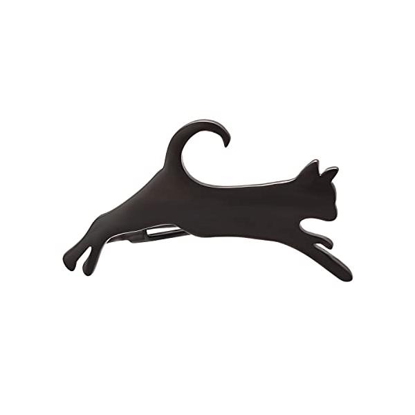 ジャンプ猫-黒ブラック/4.0CM/-・Style:ジャンプ猫-黒・製品情報ネクタイピン かわいい 黒素材：真鍮（素材にこだわり腐食しにくい真鍮素材を使用しております）。表面は鏡面研磨技術で処理されています。ねこサイズ：4cm*2.3cm。...