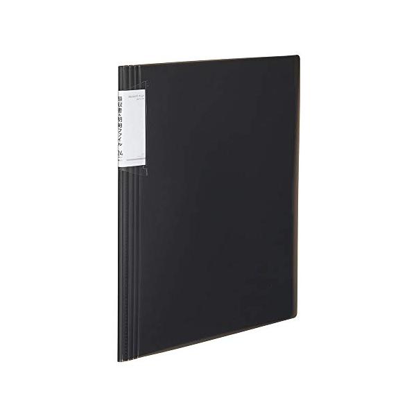 24ポケット・1冊ブラック/A4-S/ラ-NVR510D・Color:ブラックSize:A4-SStyle:24ポケット・1冊・パッケージ個数:1・書類の量に応じて背幅が変わるから、かさばらずに収容できる領収書＆明細ファイル・サイズ A4-...
