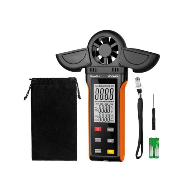 モダンRQ-5000K/-/-・Color:RQ-5000K・??2025年新デザイン風速計270度回転なヘッドと保護カバー付き。手首をひねる必要はなく、風向きに合わせてヘッドを回すだけ。収納時は羽根をしっかり保護し、ホコリからも守ります。...