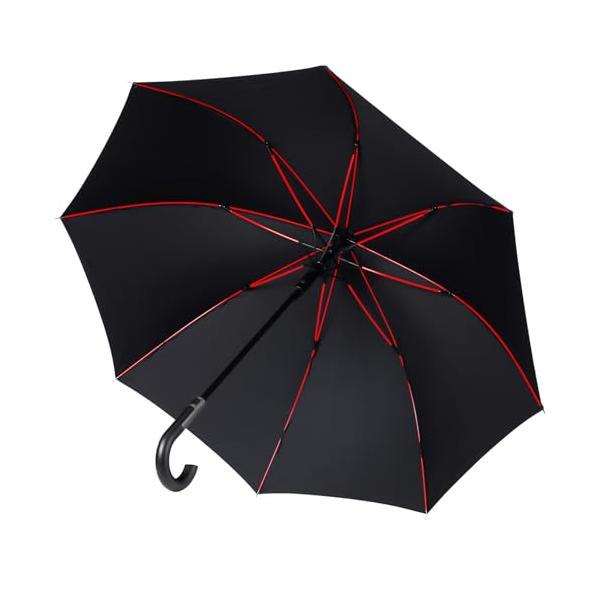 長傘ブラック/2) 直径110cm/-・Color:ブラックSize:2) 直径110cm・★豪雨＆台風対抗の長傘★：わざわざ台風、暴風雨の天気の為に工夫を凝らして設計した耐強風の傘骨となります。強い風にあおられても心強くて安心できる男性専...