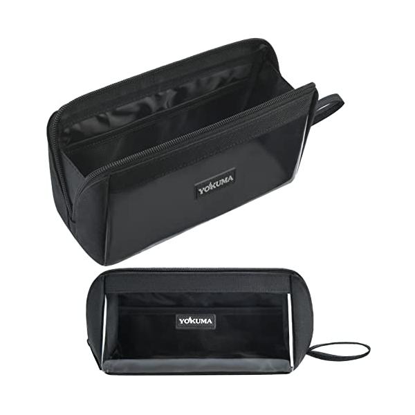 筆箱 ペンケース・Black  Clear-Black・・Color:Black・透明な窓透明なので中身が見えて取り出すときも便利です.・大きく開いて大きく開いて、取り出しやすい. 内側に収納物を確認しやすいメッシュポケットを2つ搭載してい...