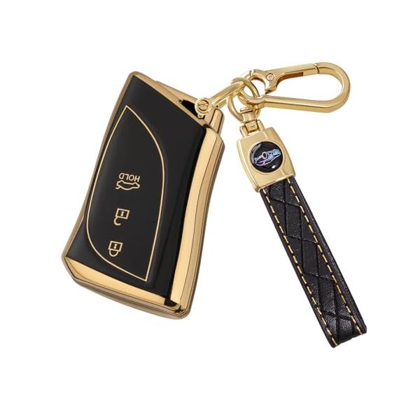 デザイン金黒/-/-・Color:金黒・??注意: 車のタイプが同じでも、車のキーは製造の年分に基づいて異なっているかもしれません。そのため、ご注文の際は、必ず上記の画像の詳細に従ってください。適合車種：UX250h/UX200 UX200...