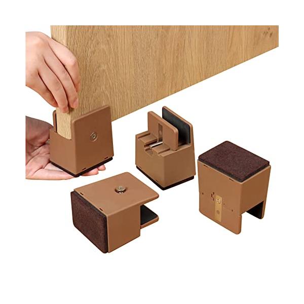 ミニマリストブラウン/高さ50mm/-・Size:高さ50mmColor:ブラウン・幅を調整できる直角のベッドやロッカーに対して、このフットマットは幅を調整できる機能を追加し、0~37mmを自由に調整できます。お使いのテーブルやロッカーの幅...