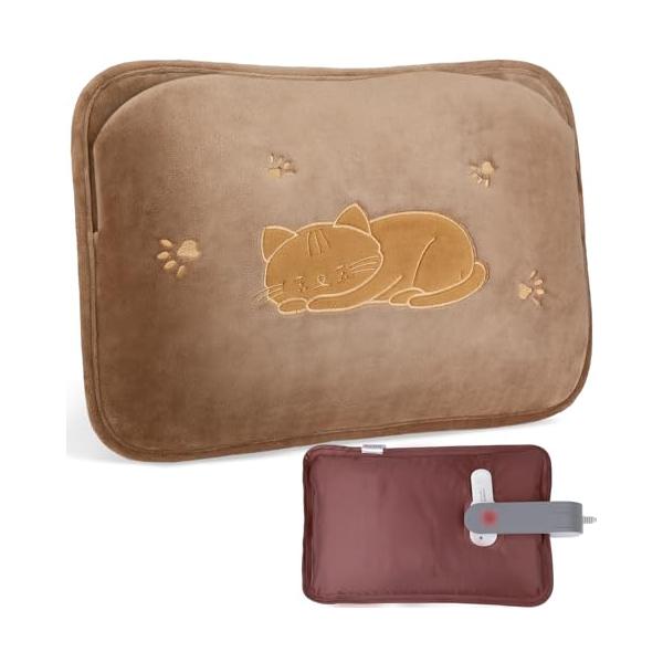 ブラウンブラウン Lサイズ/Lサイズ/-・Color:ブラウン Lサイズ・????大きい湯たんぽ・急速充電・長時間保温弊社の大きめサイズ湯たんぽは、約35×25×6cm、大きいほうが保温時間も長くなる傾向にあります。長時間温めたい方は、大き...