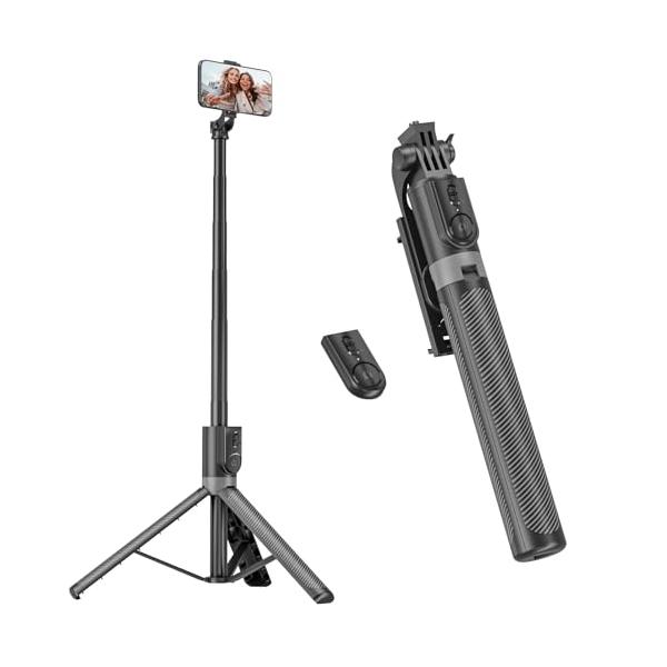 ブラック/180cm/X6・Size:180cm・パッケージ個数:1・[多機能デザイン] RISEOFLE 71インチ（180cm）スマホ三脚＆自撮り棒は、あらゆるスマホ撮影のニーズに応える完璧な相棒です。高品質なアルミニウム合金製の伸縮ポ...