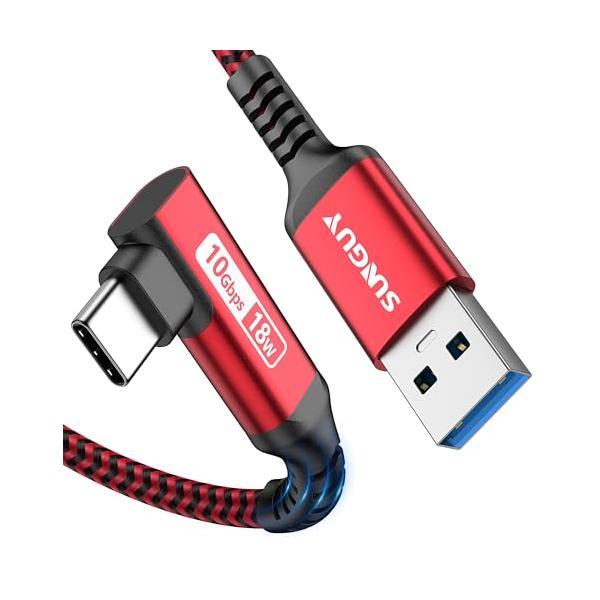 レッド/0.25m/RM・Size:0.25mColor:レッドNumberOfItems:1・10 Gbpsデータ転送 SUNGUY USB Cデータケーブルは最大10 Gbpsの高速データ転送に対応。USB-C SSD (メモ:このケー...