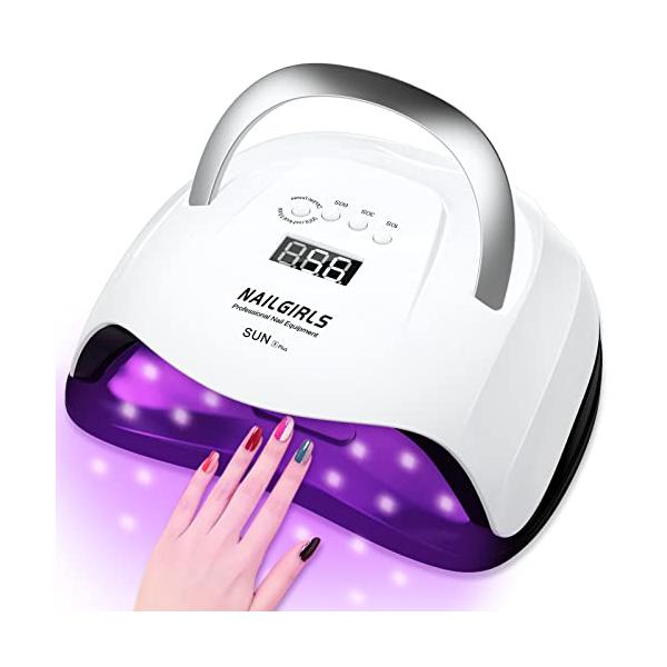 Ledホワイト/X PLUS/SUN XP・??UV/LED二重光源搭載し＆168Ｗで高速硬化??ジェルネイル用ライトは42枚最速のUVとLEDダブル光源技術を採用して、「ドーム型」180度ムラなく全方位で照射し、爪の側面までしっかり硬化す...