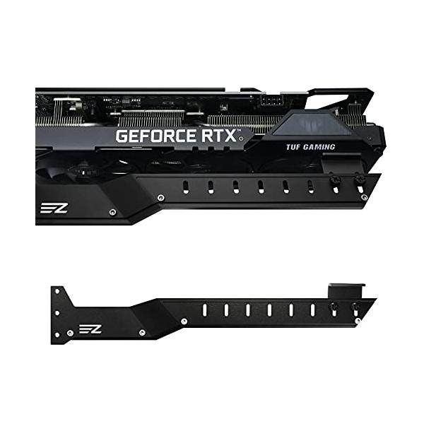 GPUホルダー黒/GPUホルダー/JP-309 GPU holder-B・Size:GPUホルダーColor:GPUホルダー黒・パッケージ個数:1・大型グラボ対応・最新GPUサポート設計細長く湾曲したユニークなデザインにより、Nvidia ...