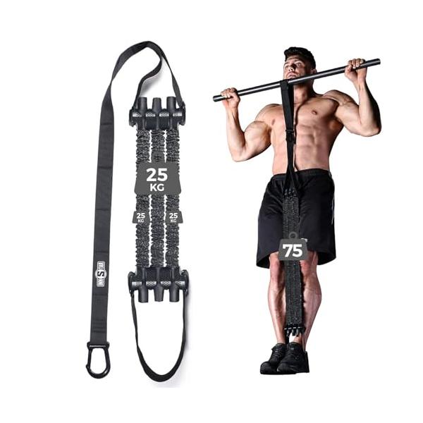 抵抗バンド75 kg片足アップグレード/-/-・Color:75 kg片足アップグレード・使いやすい：高さに合わせて長さを調整することが簡単です。補助ベルトで懸垂運動することができます。一端の固定して、上腕二頭筋、上腕三頭筋、広背筋、胸筋に...