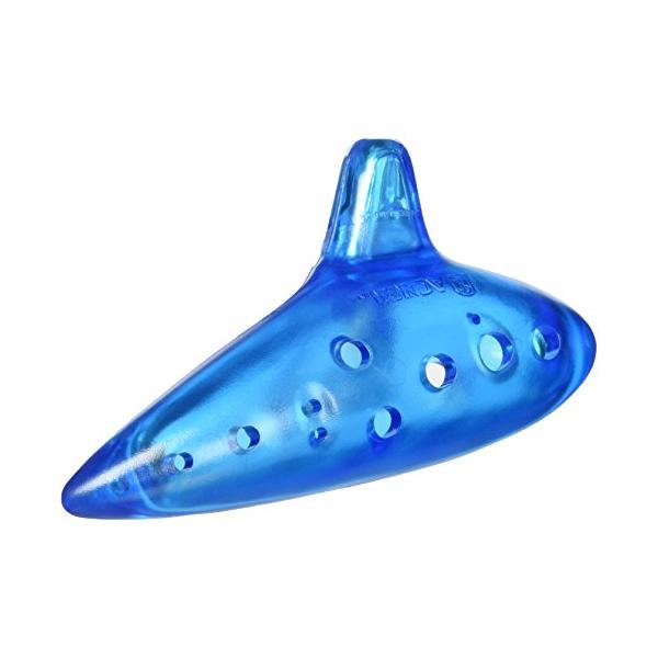 シンプルなブルー/-/Pla Ocarina AC ブルー・Color:ブルー・パッケージ個数:1・リーズナブルで扱いやすいプラスチック製のオカリナ。お気軽に持ち歩く1本に、ちょっとしたプレゼントに、お子様用に、色々な用途にお使いいただけま...