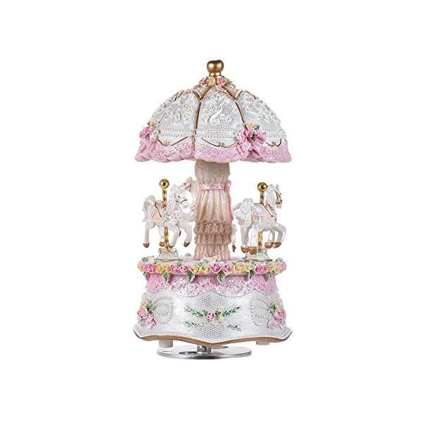 Horse/ワンサイズ/-・Color:Horse・カラフルなLEDライトオルゴールにはグラデーションLEDライト機能があります。光はゆっくりと緩やかで、暖かい層は常に親密でロマンチックで夢のような雰囲気を作り出します。カラフルなLEDライ...