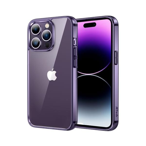 ディープパープル/-/3842H・Color:ディープパープル・[互換性] iPhone 14 Pro 6.1インチ 用の特別デザインです。おデバイスに完全な保護を提供し、ワイヤレス充電をサポートします・[信頼できる品質] 高品質のPCとT...
