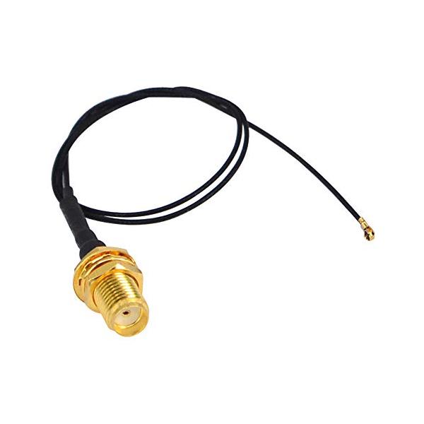 ブラック/25CM/-・Size:25CM・パッケージ個数:1・詳細：RF同軸ケーブル コネクタ： SMAメス-U.FL IPX IPEX MHF4 、ワイヤー直径：0.81mm 、長さ:25cm （ 9.8 インチ ）、材質: 純銅、イン...