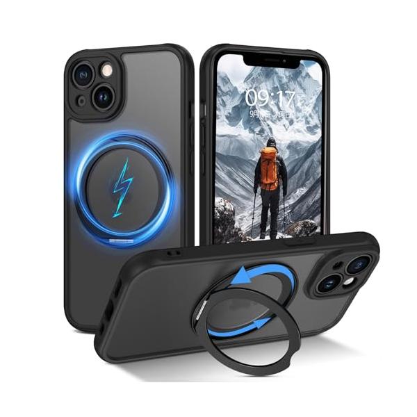 ブラック/iPhone 15/-・Size:iPhone 15Color:ブラック・対応機種：iphone 15 ケースに適したケースです。注意：ご購入前にモデル番号をよくご確認ください。（この携帯電話ケースは、出力電力が 15W を超える...