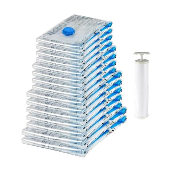 超特大2個、特大5個、大4個、中4個クリア/複数/DC-CBM15・Style:超特大2個、特大5個、大4個、中4個・パッケージ個数:1・旅行や衣替えに役立つ圧縮袋セット(超特大2個、特大5個、大4個、中4個 合計15個入り)。 服や布製品...