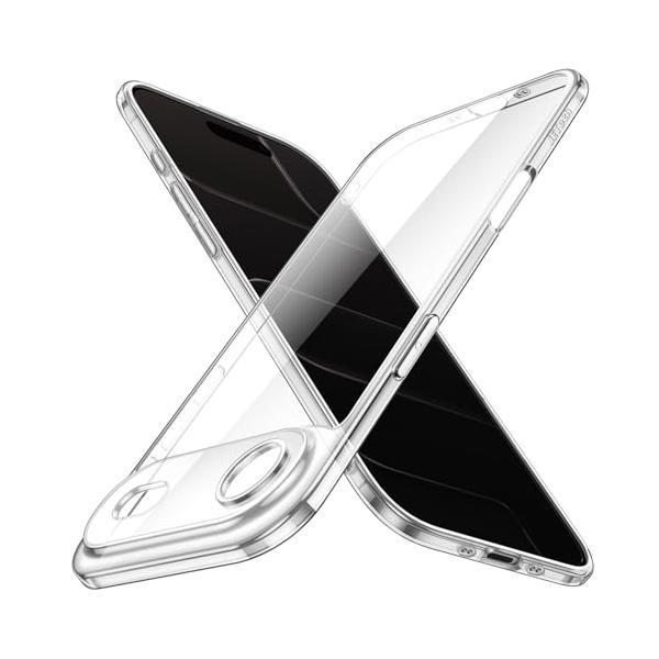 クリア/iPhone 17 Air/576D-・Color:クリア・[磁気機能なし] このケースには磁気リングが付属しておらず、車載ホルダーやウォレットに取り付けることはできません。充電パッドに平らに置いた場合にのみ、標準のワイヤレス充電を...