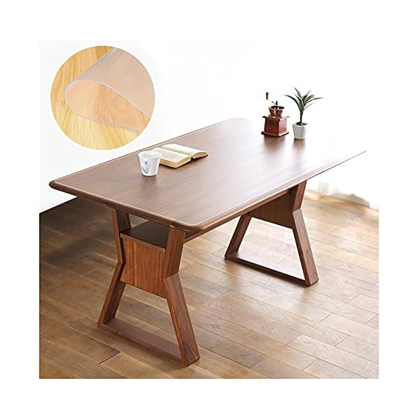 透明（1.5ｍｍ）/100 cm x 45 cm (長方形)/-・Size:100 cm x 45 cm (長方形)Color:透明（1.5ｍｍ）・☆気泡なし仕様：裏面に細かい凹凸を付けるので、どんな天板でも気泡を残らないように利用いただけ...