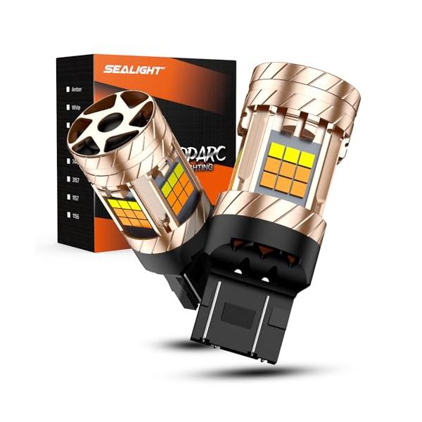 ホワイト/イエロー 冷却ファンホワイト/イエロー 冷却ファン/T20/7440/7443/6688LTL09U8JP・Size:T20/7440/7443Style:ホワイト/イエロー 冷却ファン・1500%アップ＆2色切替高輝度で視認性に...