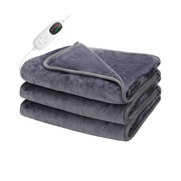 シンプルダークグレー/190×130cm/TP130190-L3・Size:190×130cmColor:ダークグレー・3分速暖・頭寒足熱を考慮した配線設計この電気毛布は高効率ヒーターを搭載し、電源入れた後わずか約3分で全身をじんわりと温め...