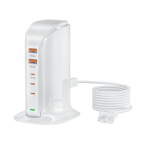 -/タイプ-C対応/-・Size:タイプ-C対応・USB充電器USB6ポート充電器の設計で、同時に5台のUSBデバイスの充電に対応します。USB充電器は「Smart USB System」出力自働判別机能を搭載し、適切な電流を自働でマッチン...