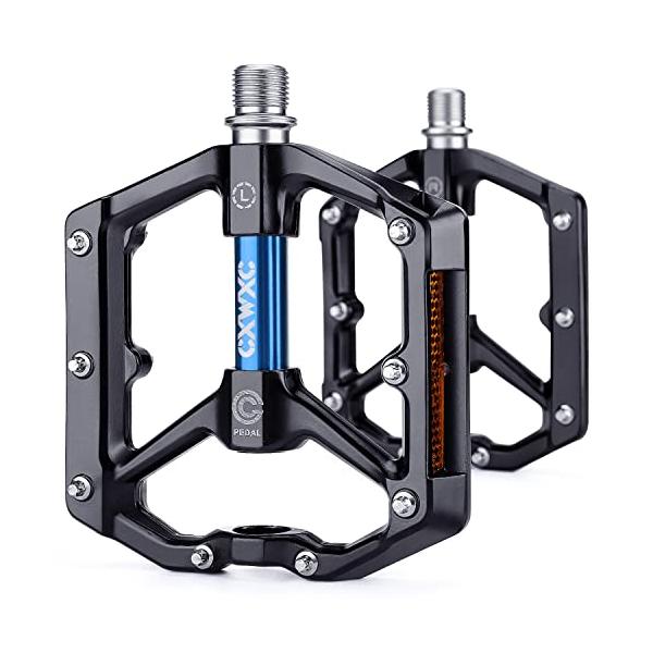 フラットペダルブラック/ブルー/9/16インチ/-・Color:ブラック/ブルー・優れたグリップ力、長時間ライドでの快適性、効率性を提供する凹型プラットフォーム。・安全のための一体型反射材。・ローメンテナンスシーリング構造アクスルユニットに...