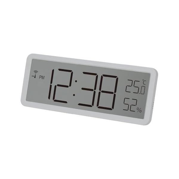 カジュアル01.ライトグレー/縦8.1×横20.2×奥行2.0cm/T797ALGYZ・Color:01.ライトグレー・パッケージ個数:1・液晶に表示させる数字をオシャレで細めのフォントを採用しシンプルで見やすい電波デジタル時計。・お部屋の...