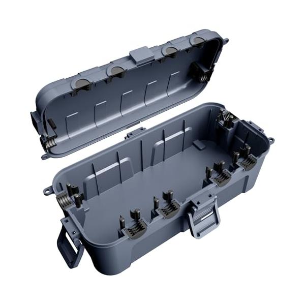 モダン灰/1個中型ボックス/-・Size:1個中型ボックスColor:灰・パッケージ個数:1・電源タップに対応： 外装寸法：29 x 13.2 x 10 cm、内部寸法：28 x 12.5 x 8 cm。最大260ミリメートルまでの電源タッ...