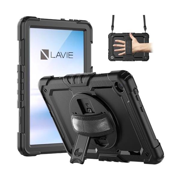 ブラック/LAVIE Tab T10 T1055/EAS (TAB10/F02)10.1インチ用/-・Size:LAVIE Tab T10 T1055/EAS (TAB10/F02)10.1インチ用Color:ブラック・パッケージ個数:1・...