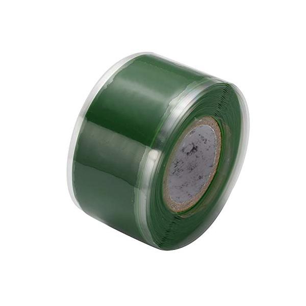 グリーン/3m x 25mm/自己融着テープ・Size:3m x 25mmColor:グリーン・サイズ幅25mm、長さ3m、材質：シリコーンゴム、使用温度範囲:-60〜280度。防水性と強力な接着剤のある自己融着テープです。・多目的緊急また...