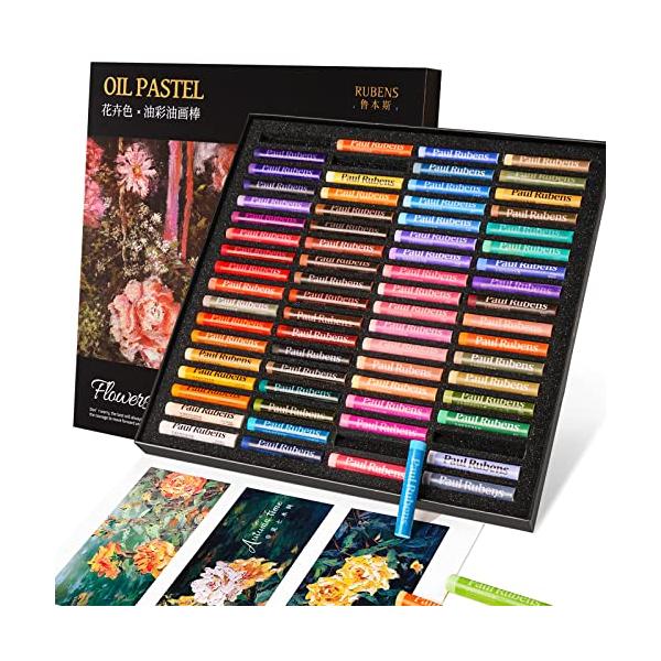 72色・花色/-/-・Color:72色・花色・??鮮やかな花の色：私たちのオイルパステルは、あなたのアートワークにユニークなテクスチャと感覚を作成するために重ねたり混ぜたりすることができる72の鮮やかで絶妙な色を備えています。・??滑らか...