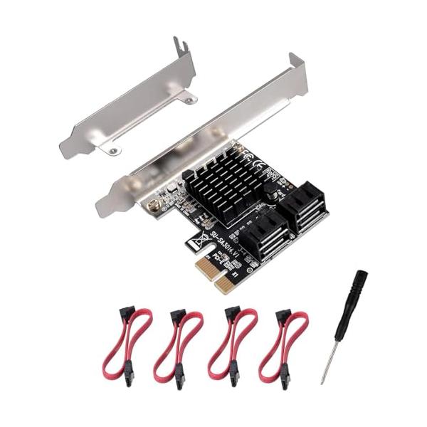 標準・1 X PCIE 4 SATA4つのSATA 3.0ポートと4本のSATAケーブルを提供し、4つのSATAハードディスクの同時接続をサポートし、伝送速度は6 Gbpsに達する。・製品チップMarvell 88 SE 9215チップセッ...