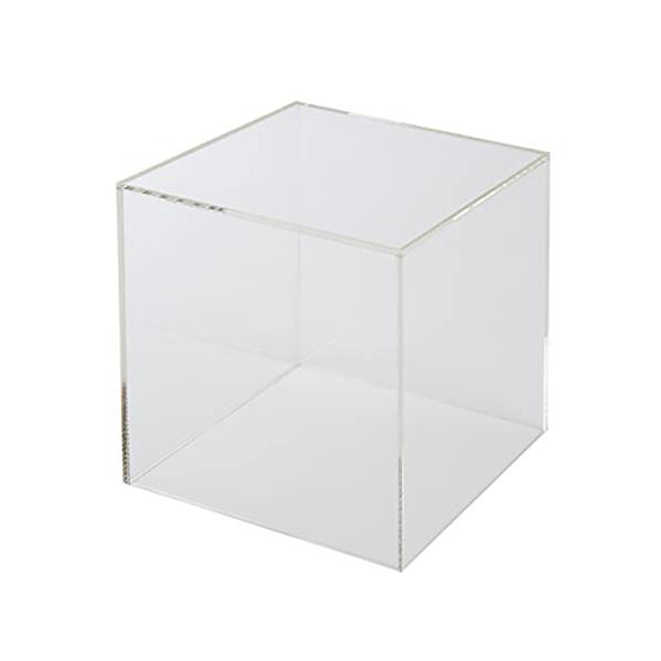 おしゃれ透明/10cm角/AB-100・Size:10cm角・パッケージ個数:1・一面が開いているので、商品にかぶせてディスプレーをしたりほこりよけにしたり、 　中にモノを入れたり、横向きでラックとして使用したりと、使い方も豊富で便利です。...