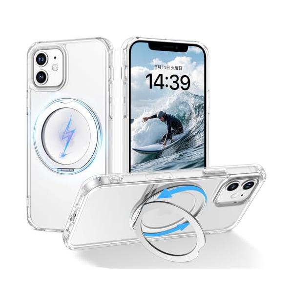 クリア/iPhone 12 Mini/-・Size:iPhone 12 MiniColor:クリア・対応機種：iphone 12mini ケース(5.4インチ)に適したケースです。注意：（この携帯電話ケースは、出力電力が 15W を超える電...