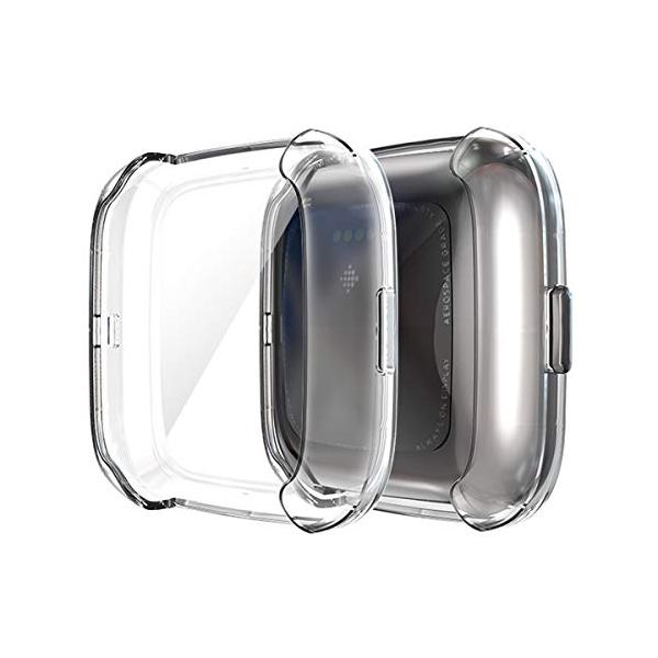 クリア/-/-・Color:クリア・対応機種Fitbit Versa 2・全面保護360°完全保護、 耐衝撃性、周りを十分に保護できて、ソフトなフレームが落下によるダメージを緩和する 。・高透光耐久性優れた高品質TPU素材を使用し、高透光率...
