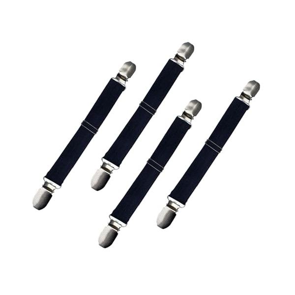 黒色4/2.5*15cm/SUQ127・Color:黒色4・セット内容4個セット。 サイズ15〜30cm（伸縮約68cmまで）。・材質高品質な材料を採用して、耐久性に優れ、無害でな素晴らしい製品です。弾性優れのナイロンベルト。されたPP調整...