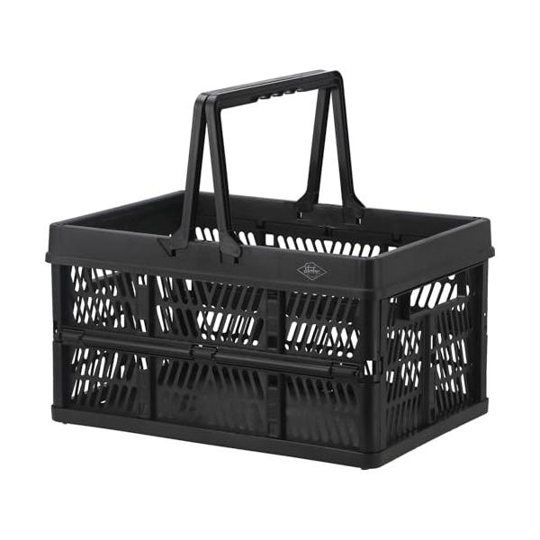 折り畳みコンテナブラック/Lサイズ/86450・Color:ブラックSize:Lサイズ・パッケージ個数:1・収納に! 持ち運びに便利な折りたたみコンテナ!・サイズ:幅45×奥行31.5×高さ25cm・重量:0.9kg、耐荷重:8kg・材質:...