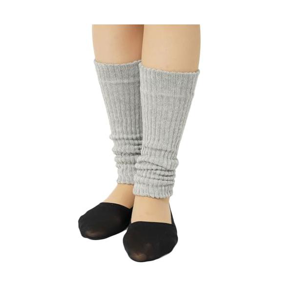 レッグウォーマーnewモクグレ−/Free Size/SQM852・Size:Free SizeColor:newモクグレ−・肌にやさしいレッグウォーマー絹あわせ重ね履き風二重編 ・肌側絹100% ・表糸温綿100%・フリーサイズ・アームウ...