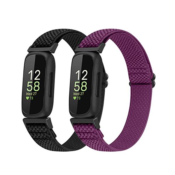 軽量Black+Purple/-/JN001・Color:Black+Purple・対応機種：Fitbit Inspire 3、Fitbit Inspire 2、Fitbit Inspire、Fitbit Inspire HR、Fitbit...